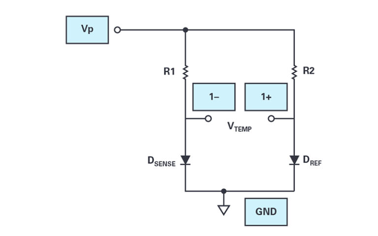StudentZone activity: differential temperature sensor - Student Circuit